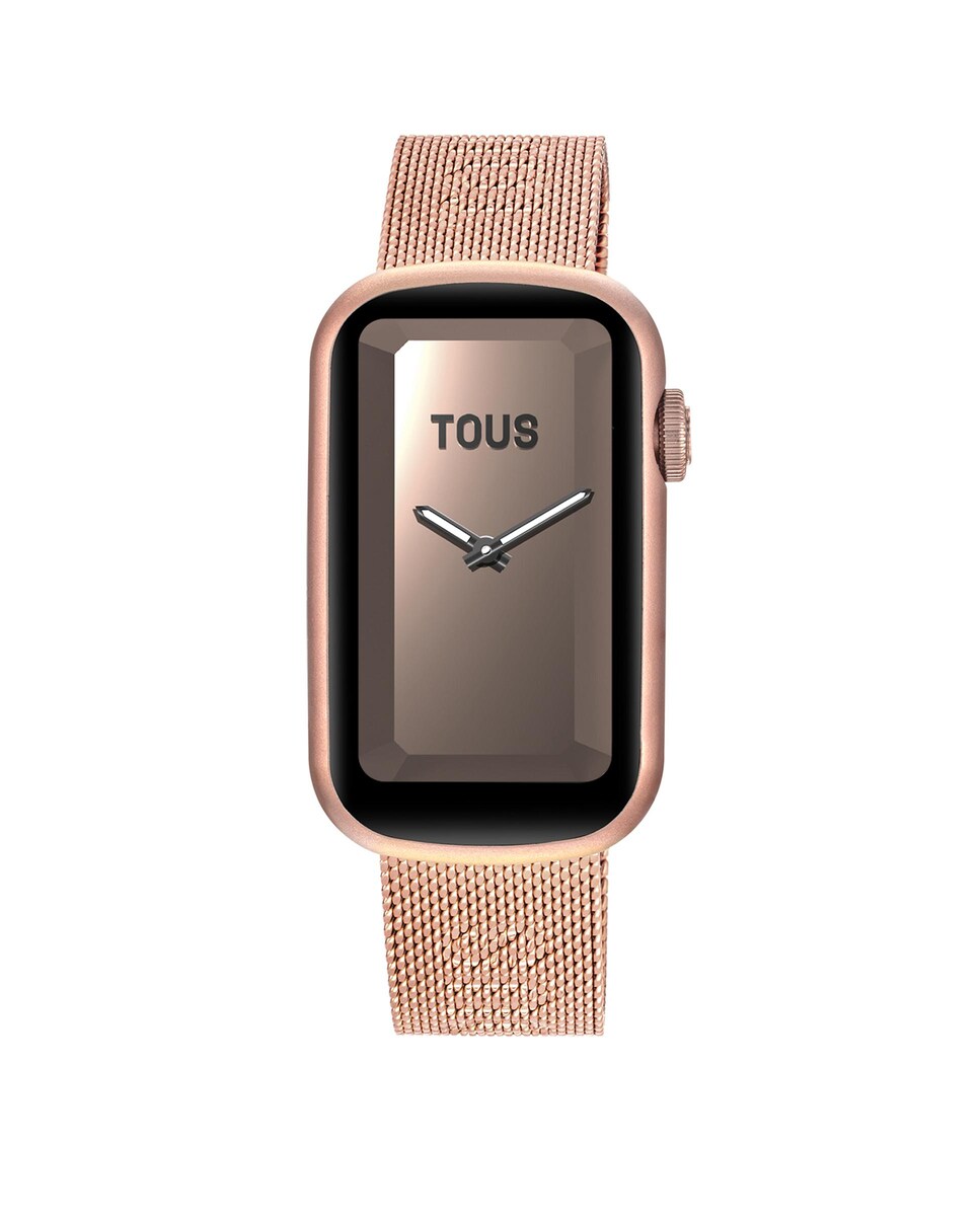 Smartwatch T-Band Mesh con brazalete de acero IPRG rosado · Tous · El ...
