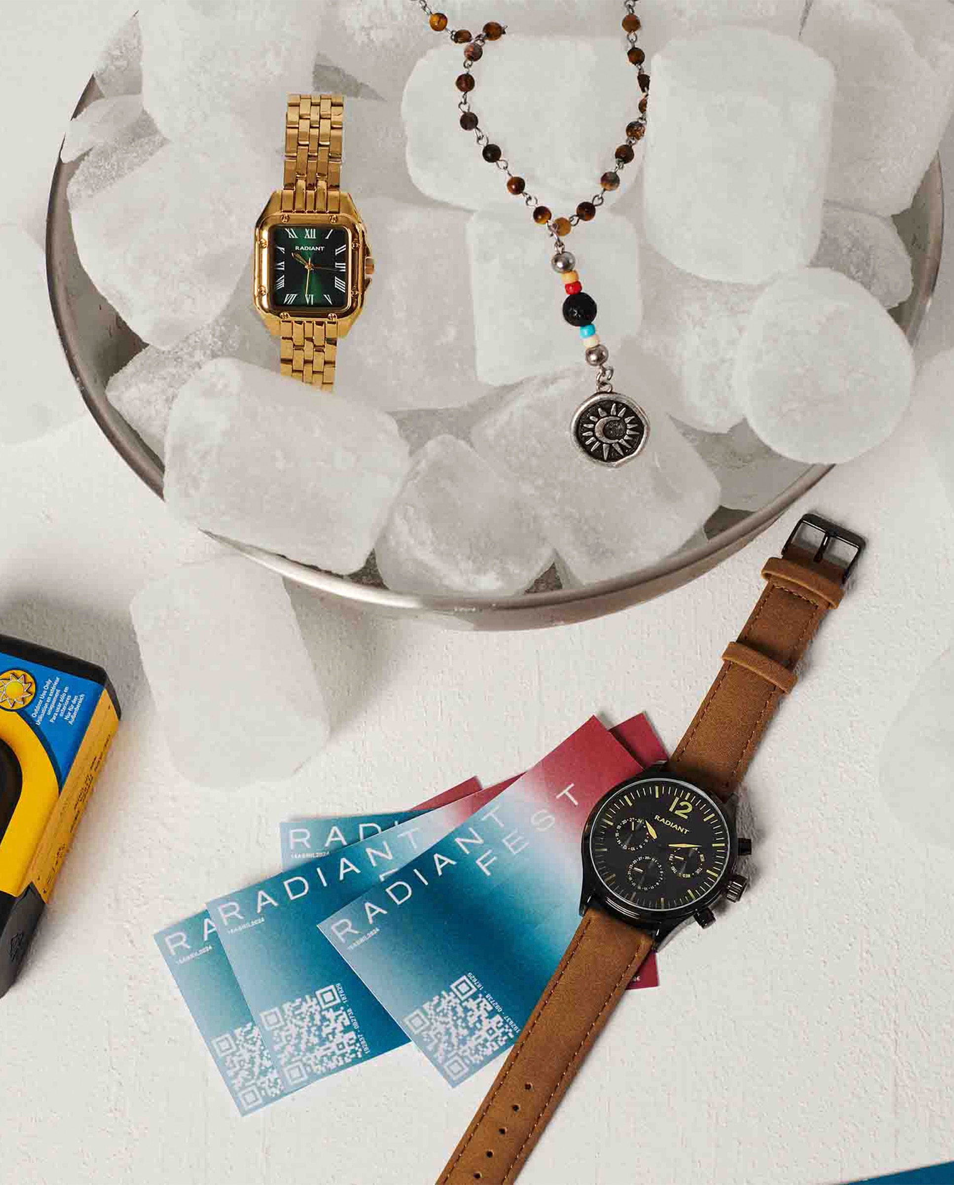 Reloj de mujer bahamas ra618205 de acero y correa dorada Oro Radiant ...
