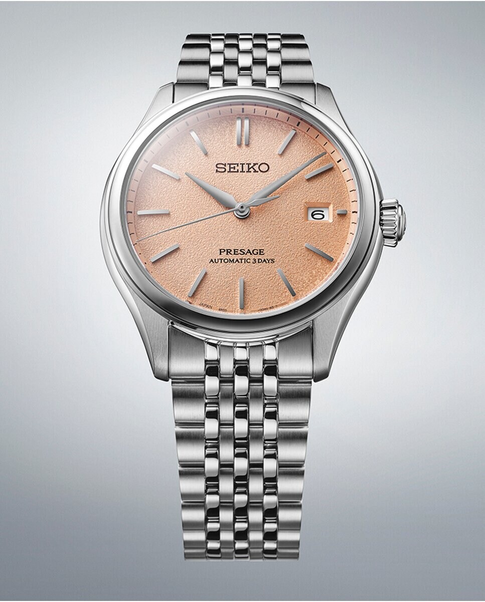 Reloj de hombre Presage SPB467J1 automático de acero y correa plateada ...