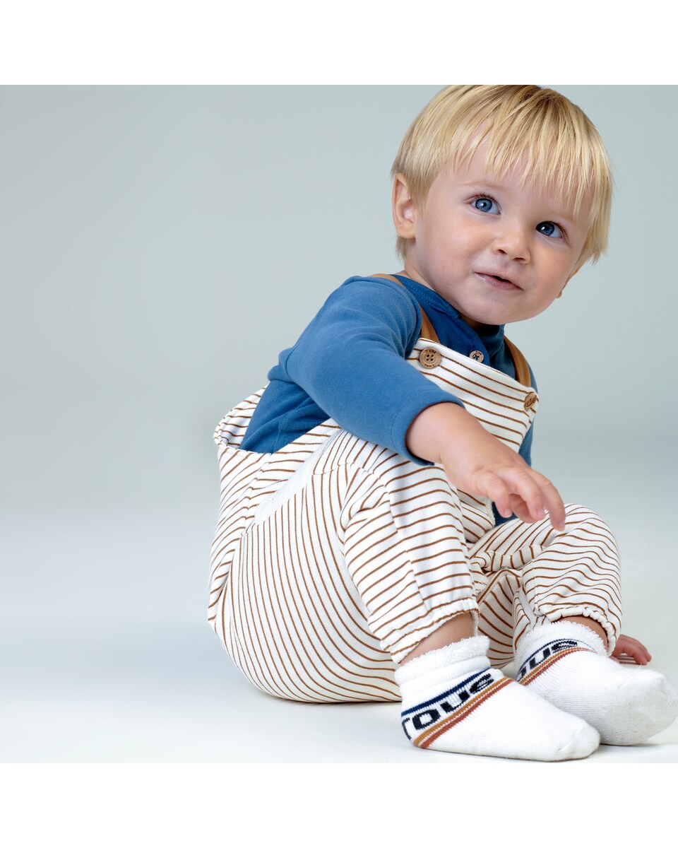 Pack de 2 pares de calcetines de bebé logo y franjas · Tous · El Corte ...