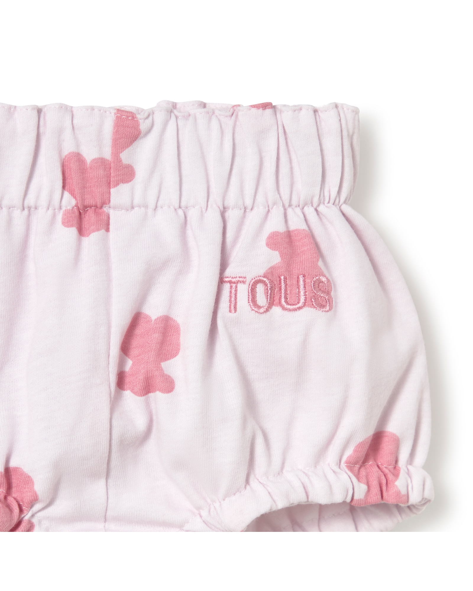 Conjunto de bebé en algodón con osos de camiseta y pololo Rosa claro ...