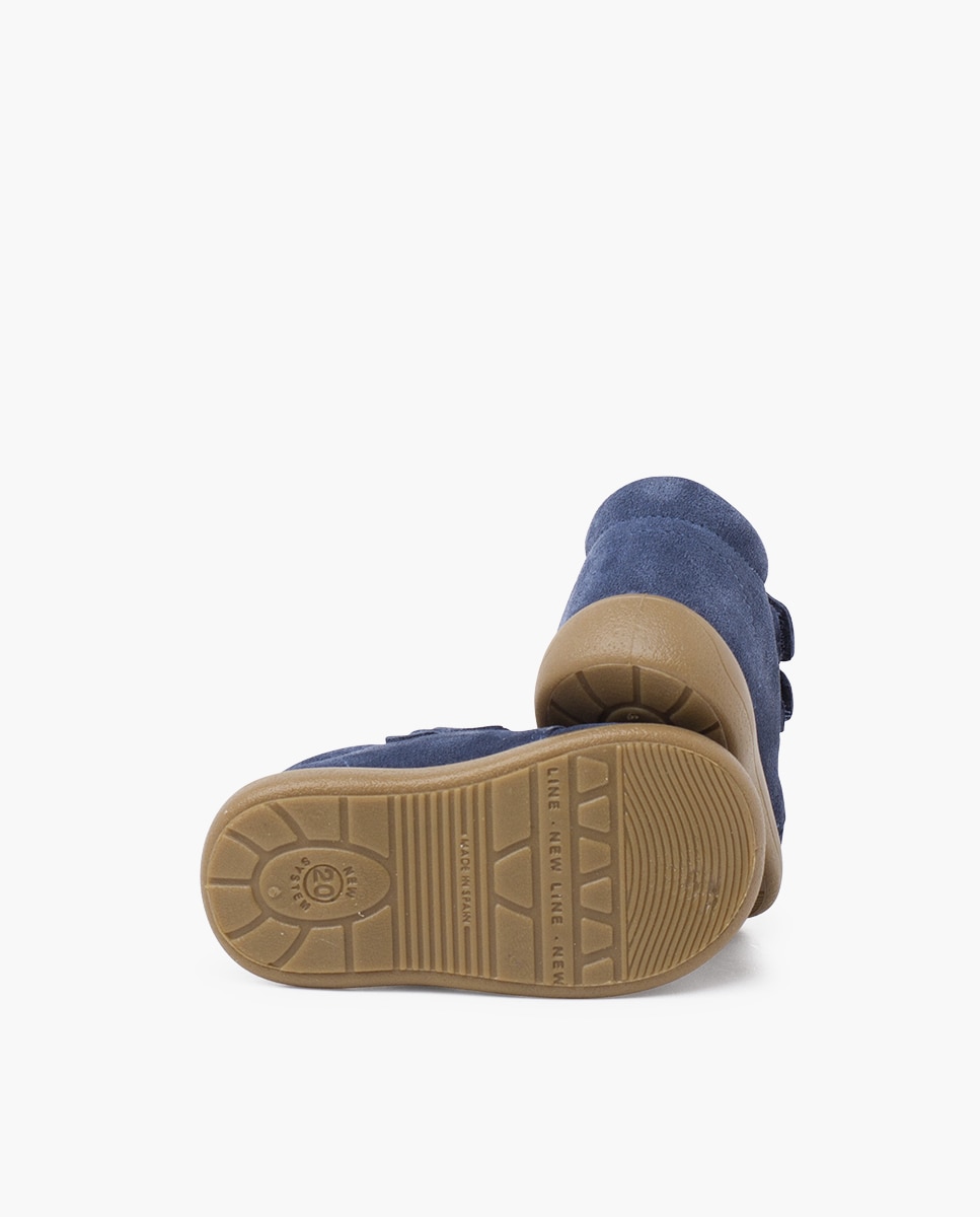 Botas de bebé serraje picado doble cierre Azul Pisamonas · El Corte Inglés