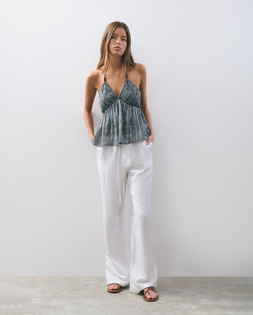 Top de mujer de rayas con smock · Brownie · El Corte Inglés