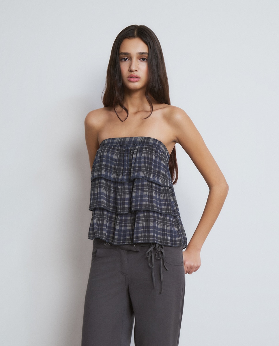 Top de mujer con volantes estampado · Brownie · El Corte Inglés
