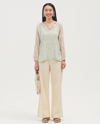 Top de mujer de algodón y manga larga · Nice Things · El Corte Inglés