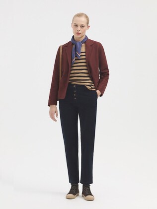 Pantalón recto de mujer con trabillas y bolsillos · Nice Things · El Corte Inglés