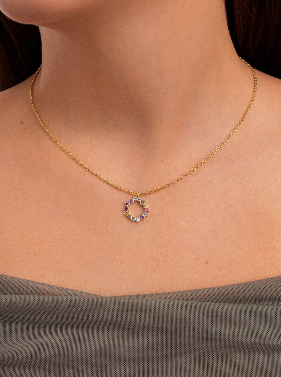 Collar Bubbles de aleación de metales bañado en oro · Singularu · El ...
