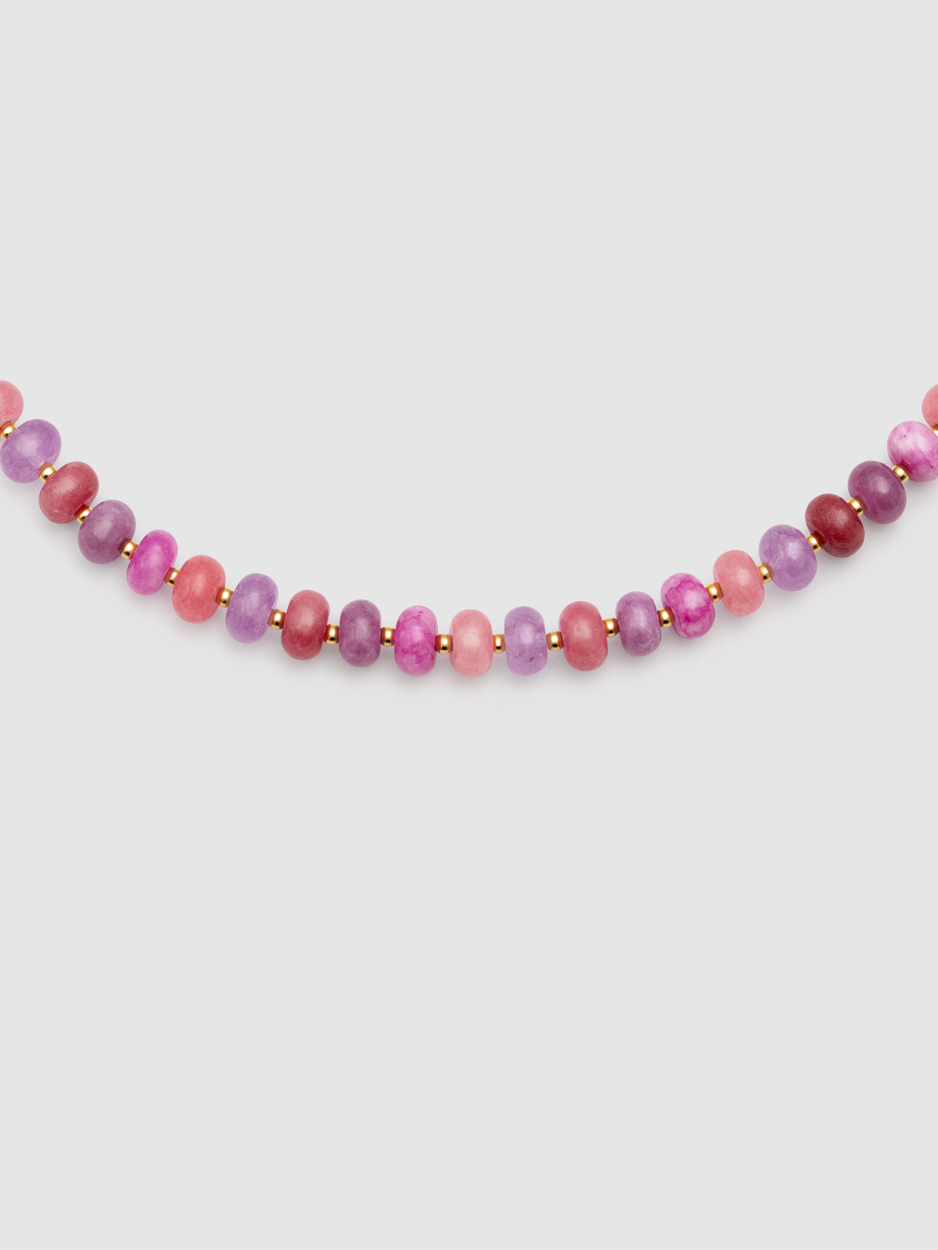 Collar rosé stones de acero bañado en oro Rosa Singularu · El Corte Inglés
