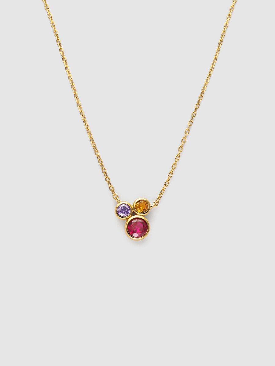 Collar Rainbow Bubbles de aleación de metales bañado en oro · Singularu ...