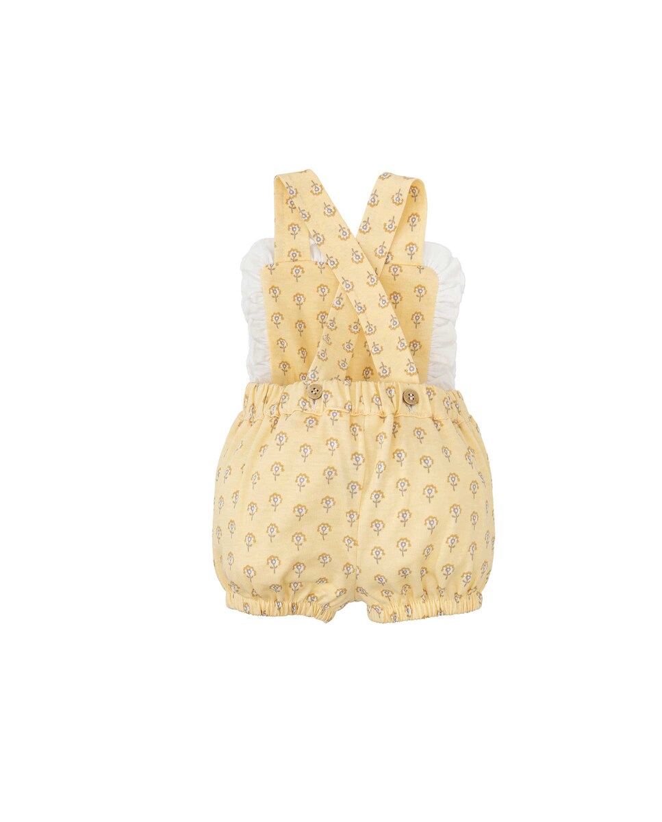 Peto de bebe niña estampado con minivolantes · BABIDÚ · El Corte Inglés