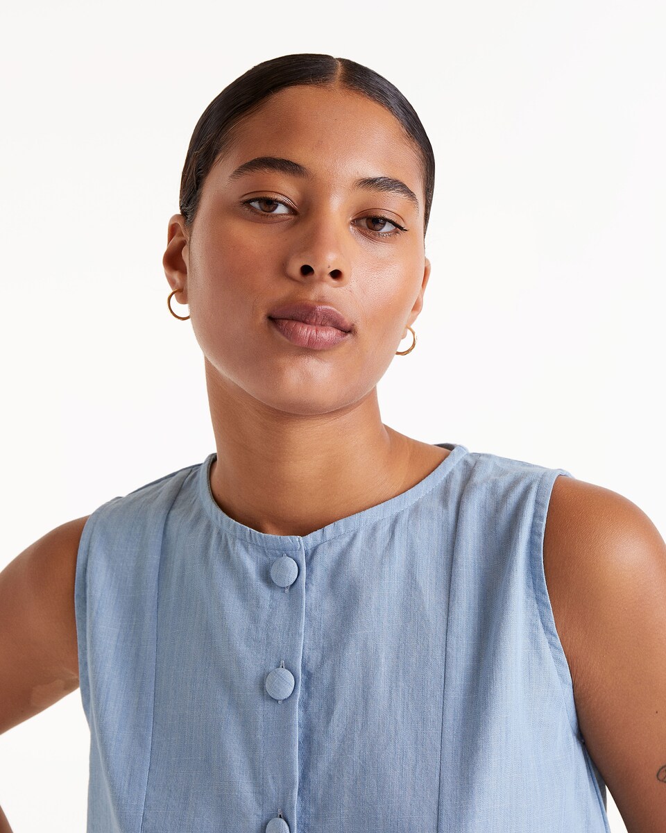 Top de mujer con botones efecto denim · Compañía Fantástica · El Corte ...