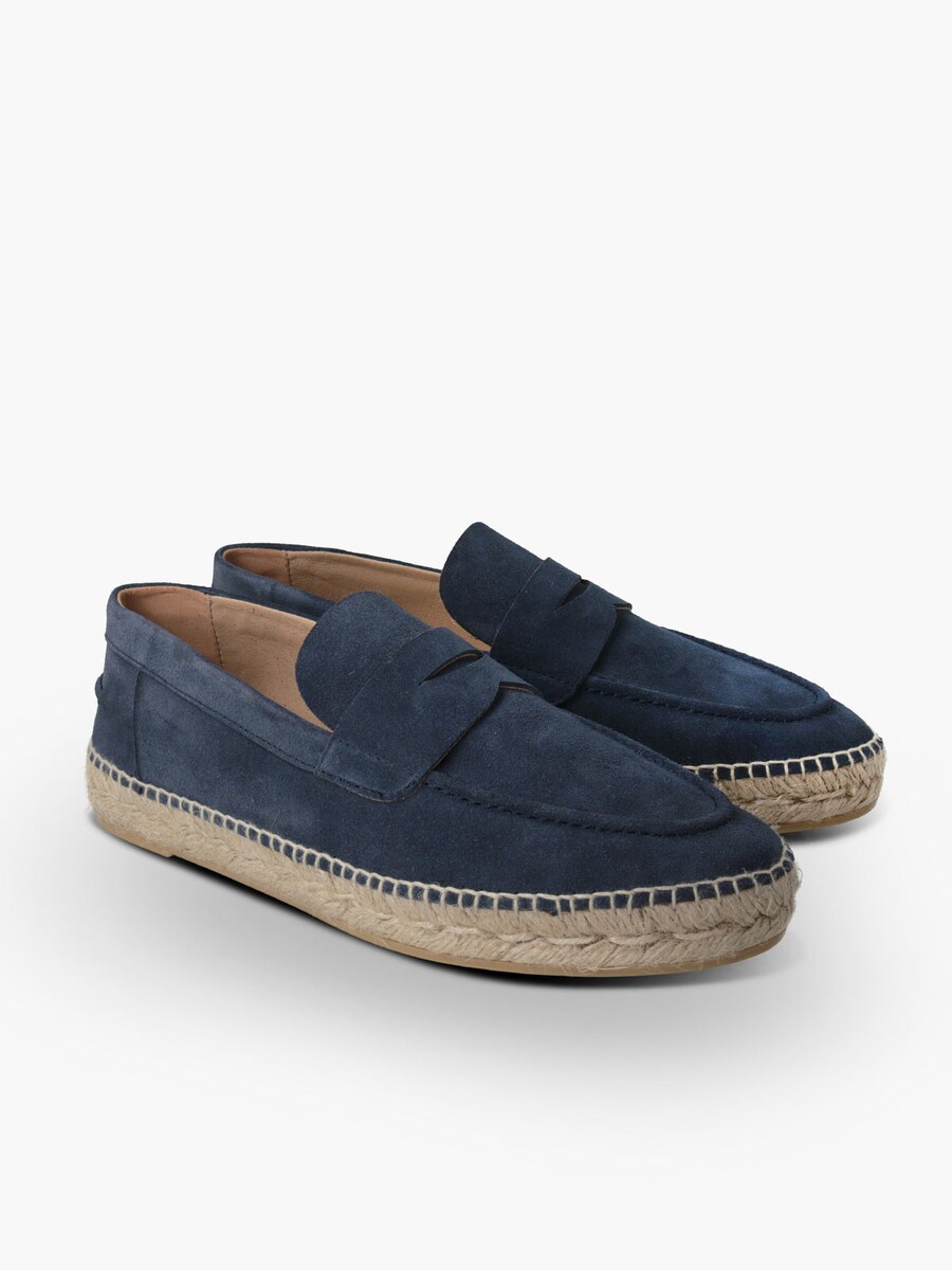 Mocasines de hombre de piel con planta de yute · Genuins · El Corte Inglés