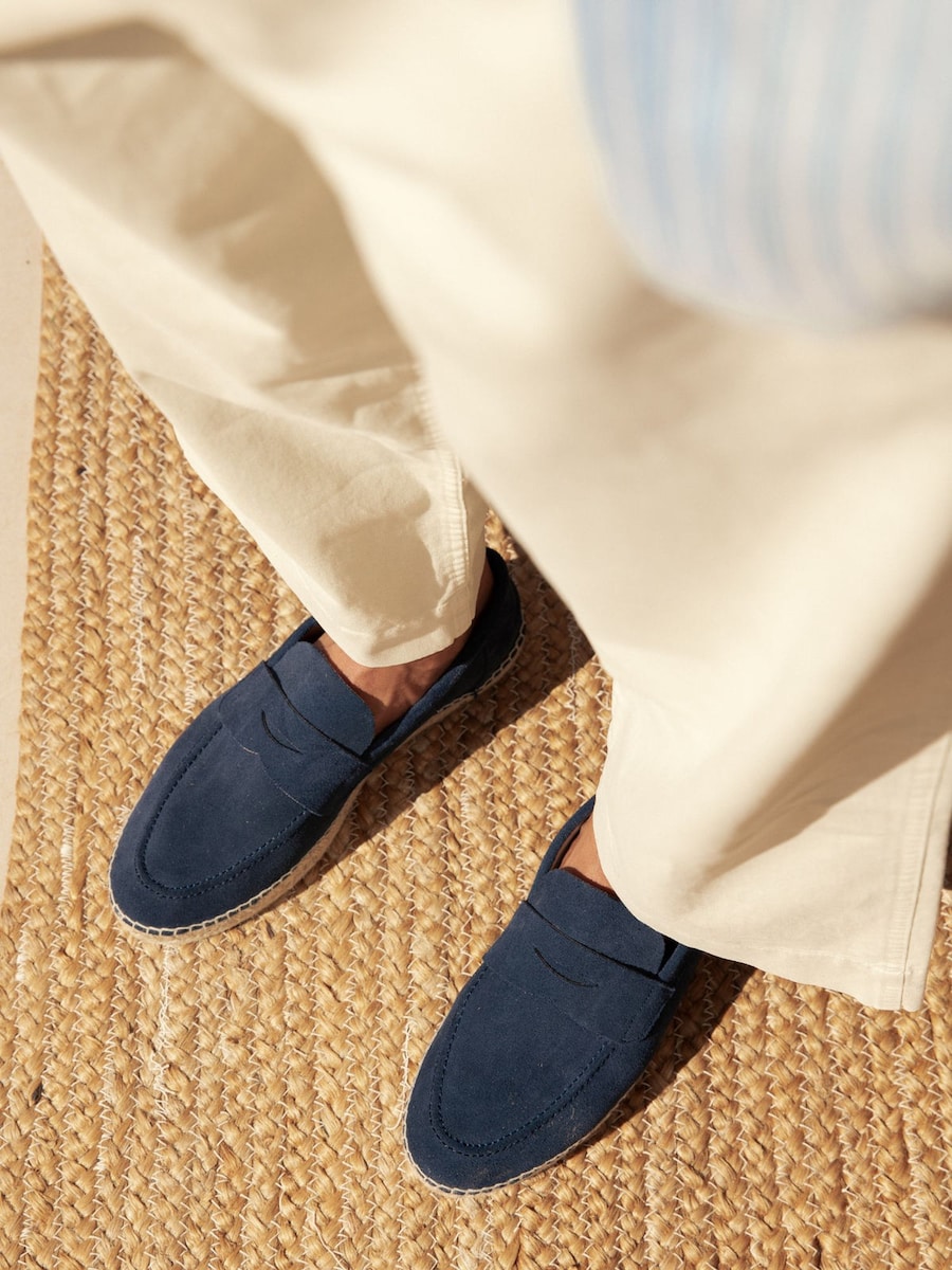 Mocasines de hombre de piel con planta de yute · Genuins · El Corte Inglés