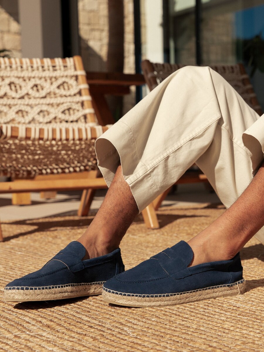 Mocasines de hombre de piel con planta de yute · Genuins · El Corte Inglés