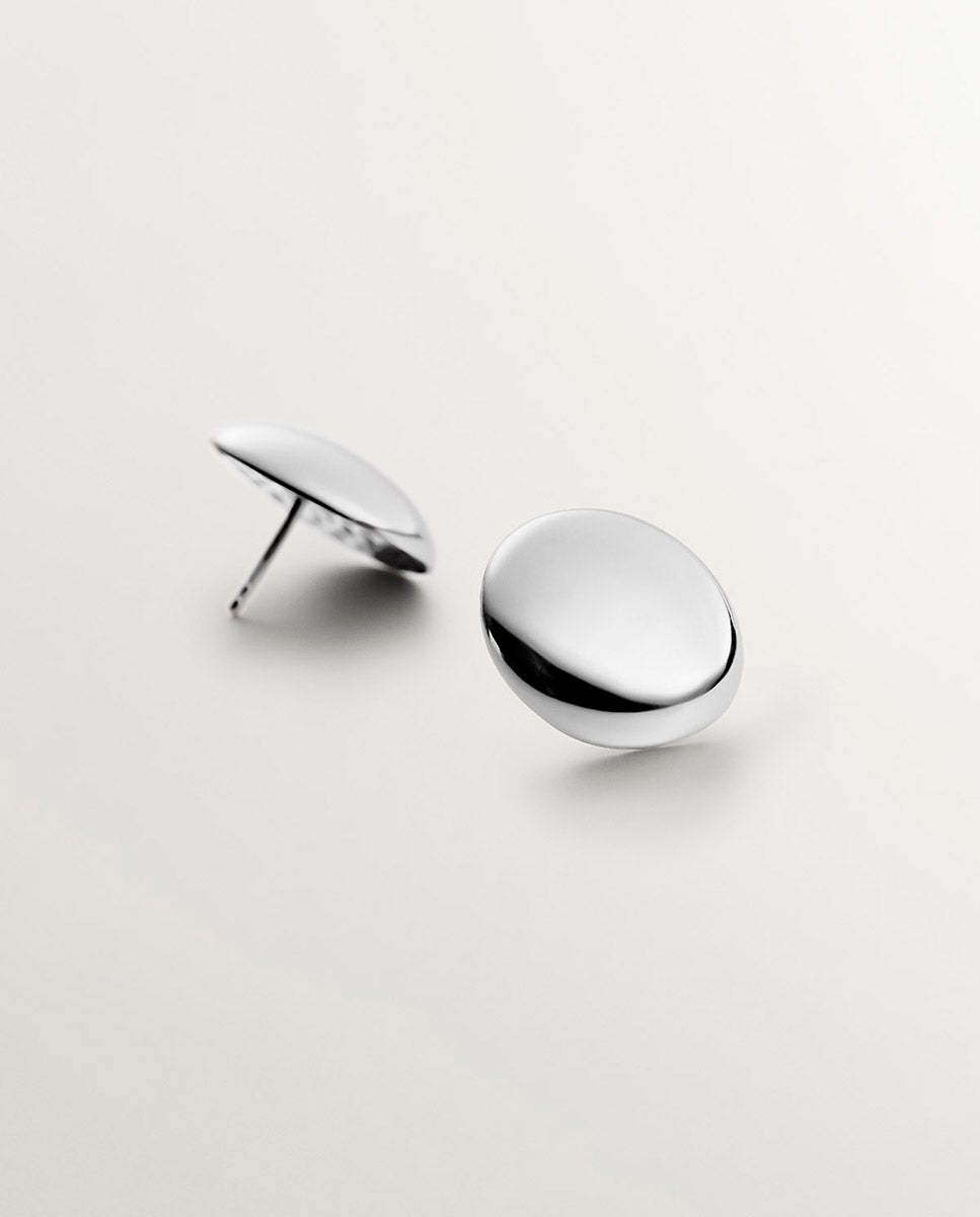 Pendientes de plata 925 con forma redonda Plata Aristocrazy · El Corte ...