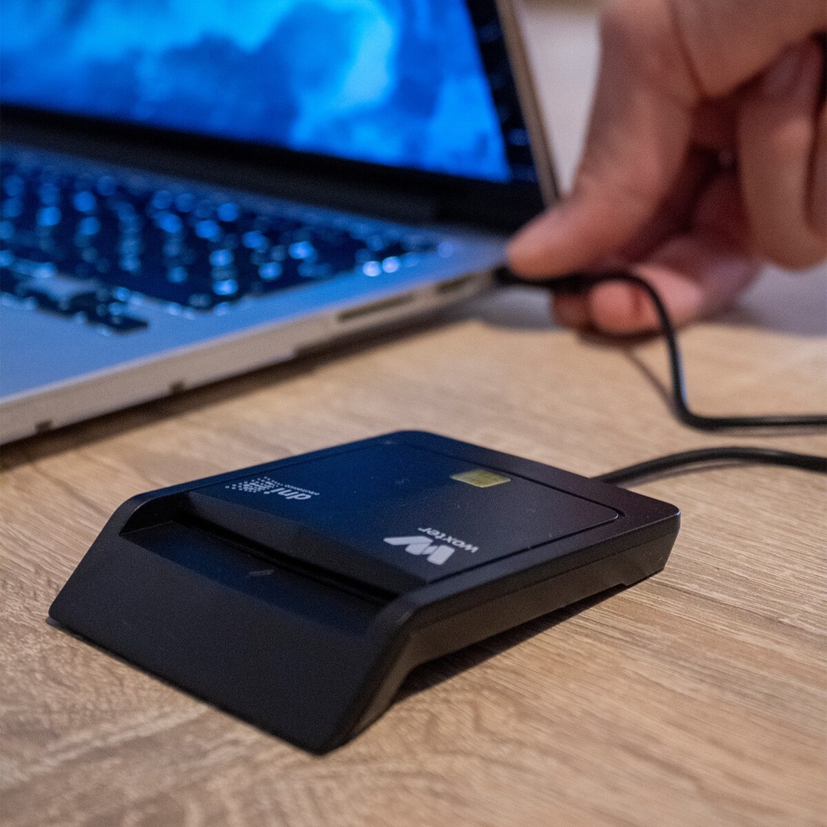 Lector DNI Electrónico Woxter, Lector DNIe USB C + Adaptador USBC a USB ...