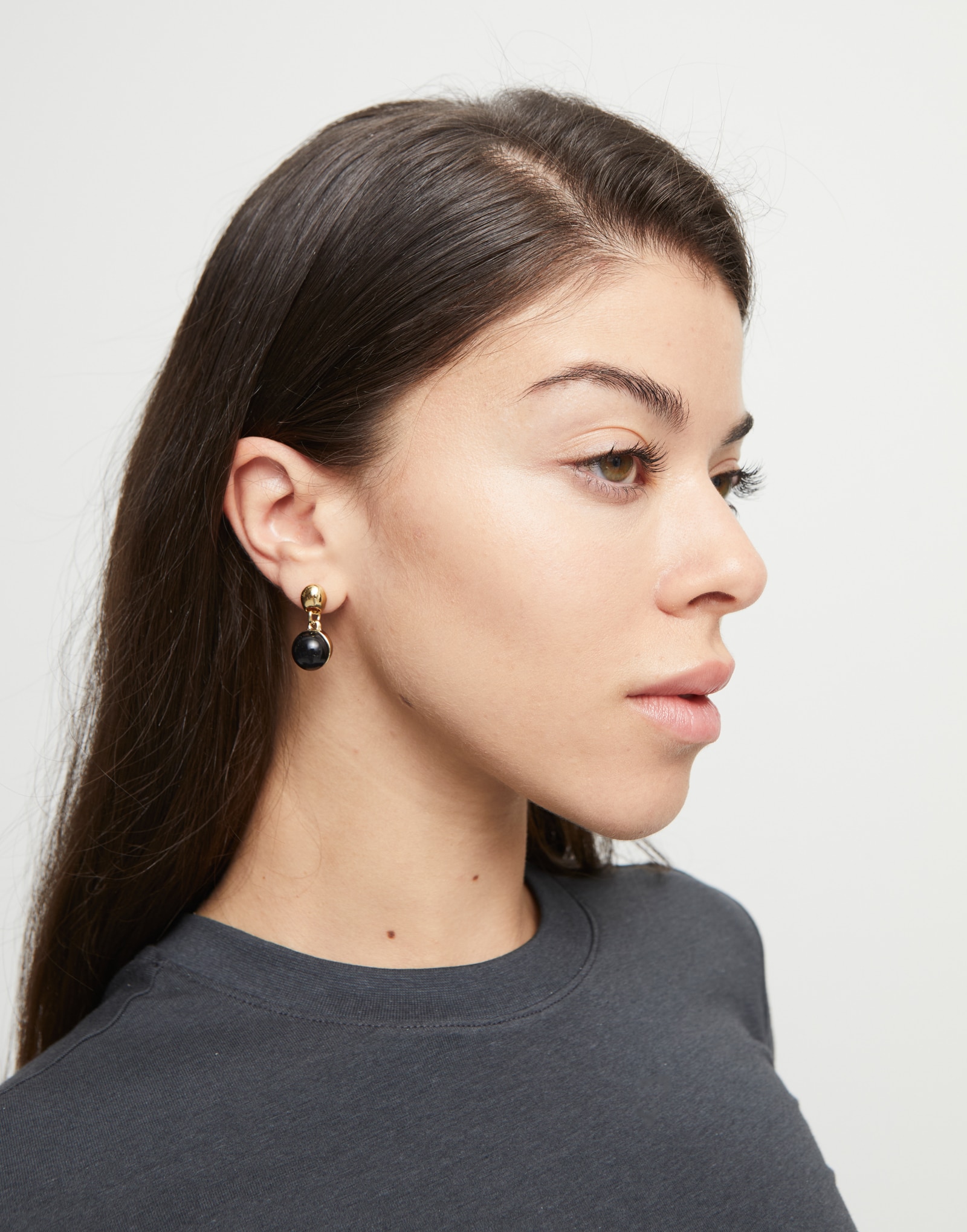 Pendientes bañados en oro 18k con dos bolas y cristal de murano Oro ...