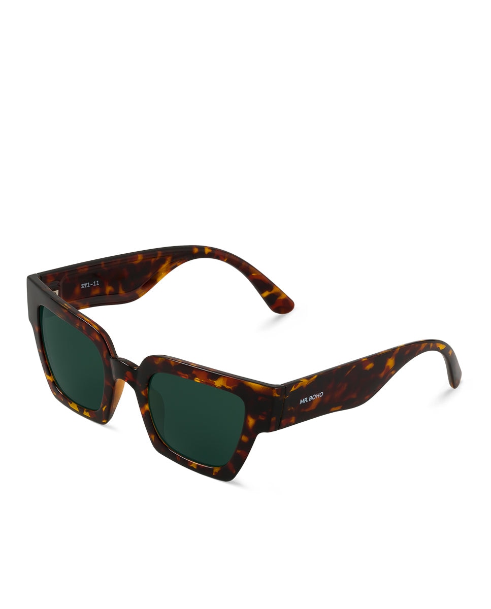 Gafas de sol unisex con montura de acetato multicolor Madera Mr. Boho ...