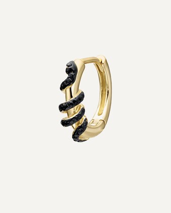 Piercing aro Viper Hoop de plata y baño de oro 18k · Ear Candy · El ...