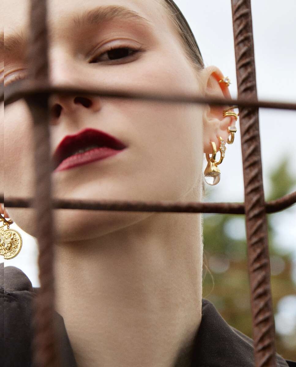 Piercing aro Gold Nour de plata y baño de oro 18k · Ear Candy · El ...