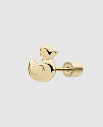 Piercing candy duck plata 925 baño oro amarillo 14k · Ear Candy · El ...