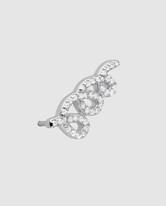 Piercing trepador doodle dazzle en plata 925 con forma de espiral · Ear ...