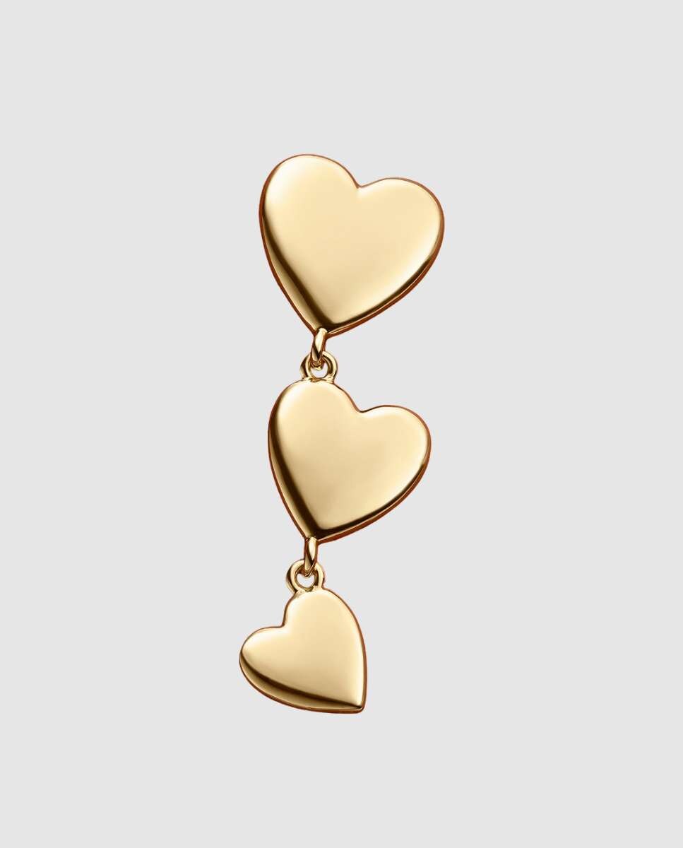 Pendiente piercing heart en plata 925 · Ear Candy · El Corte Inglés