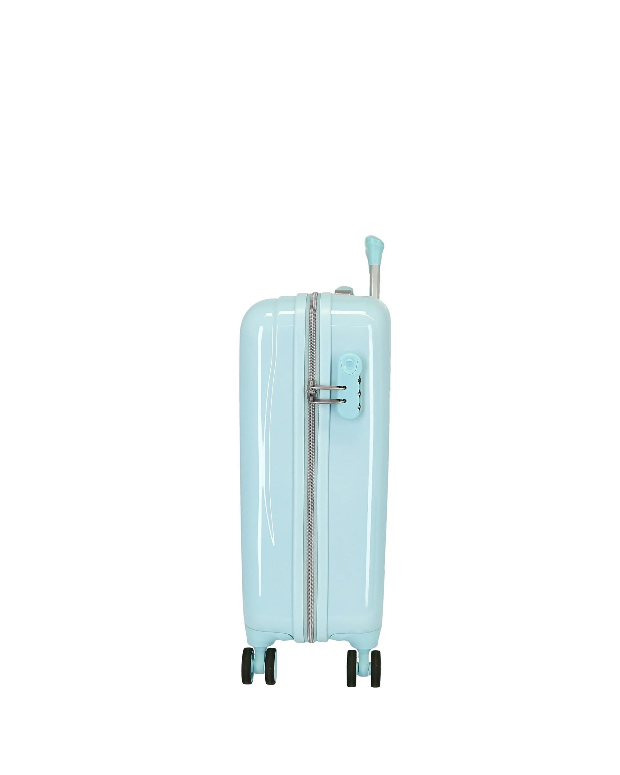 Maleta de cabina Movom Flower Pot rígida con capacidad de 34L Celeste ...