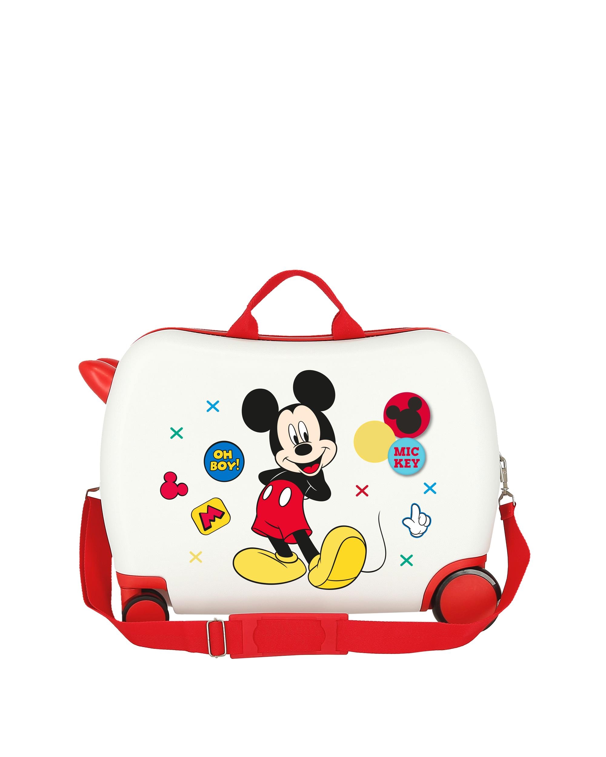 Maleta infantil 2 ruedas multidireccionales Mickey Enjoy the Day Oh Boy ...