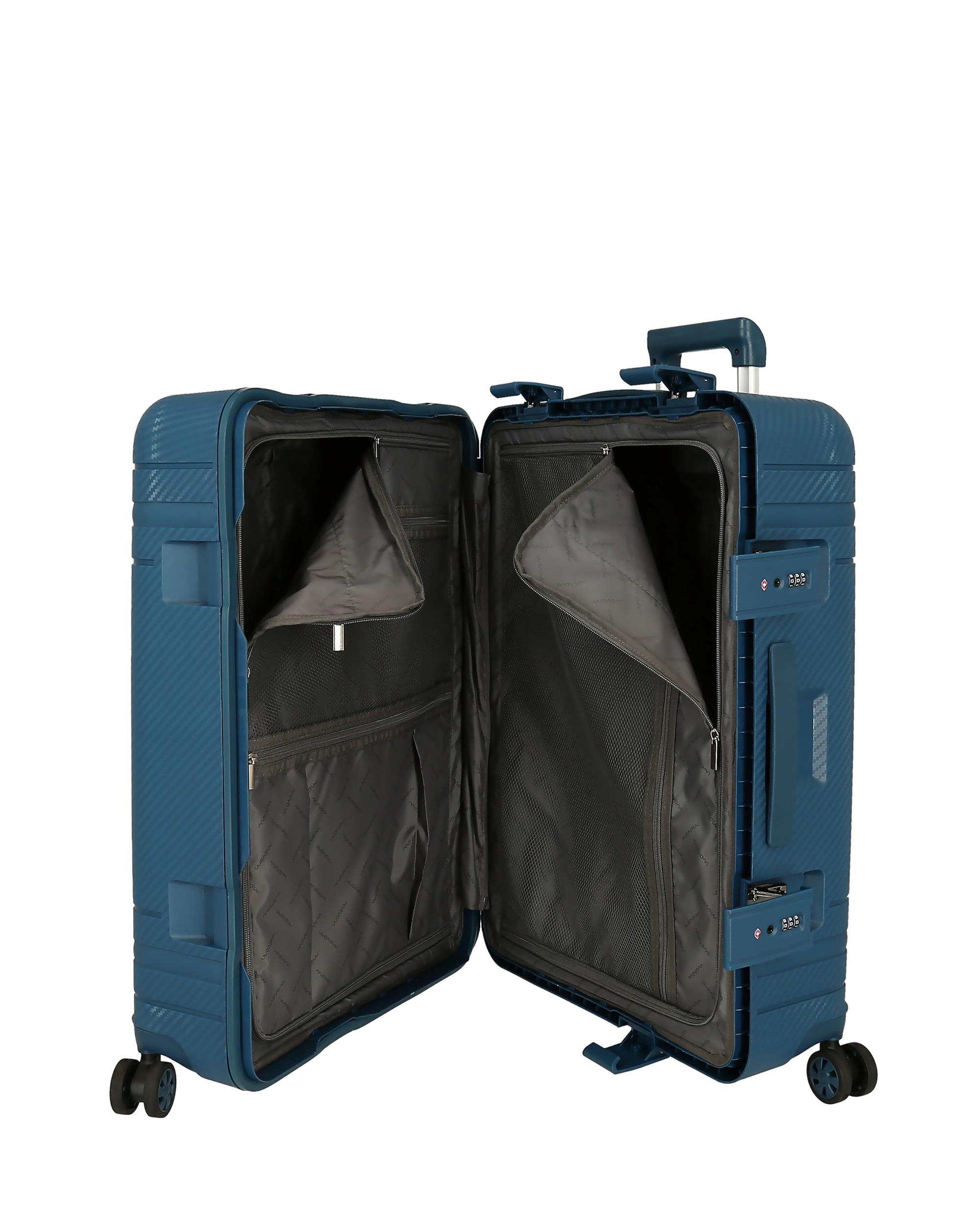 Maleta Grande Movom Dimension Rígida 75cm Negro Azul · El Corte Inglés