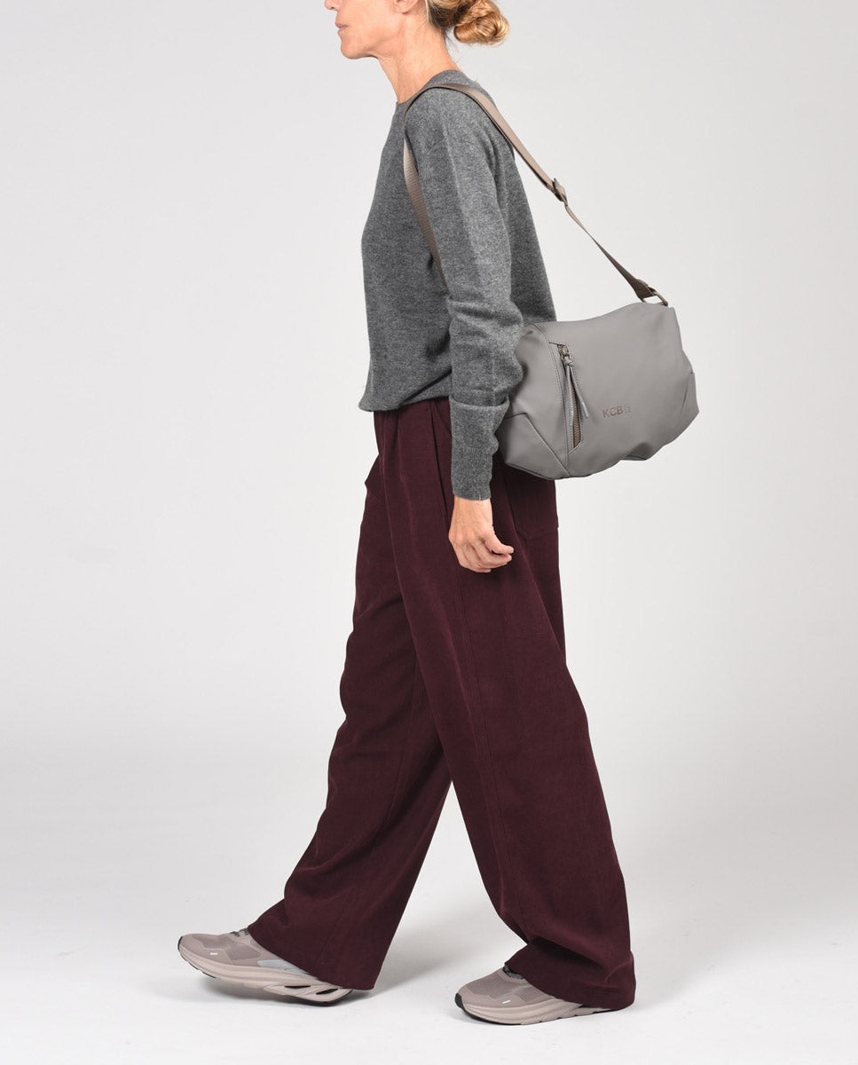 Bandolera Cord grande color gris de mujer Gris Kcb · El Corte Inglés