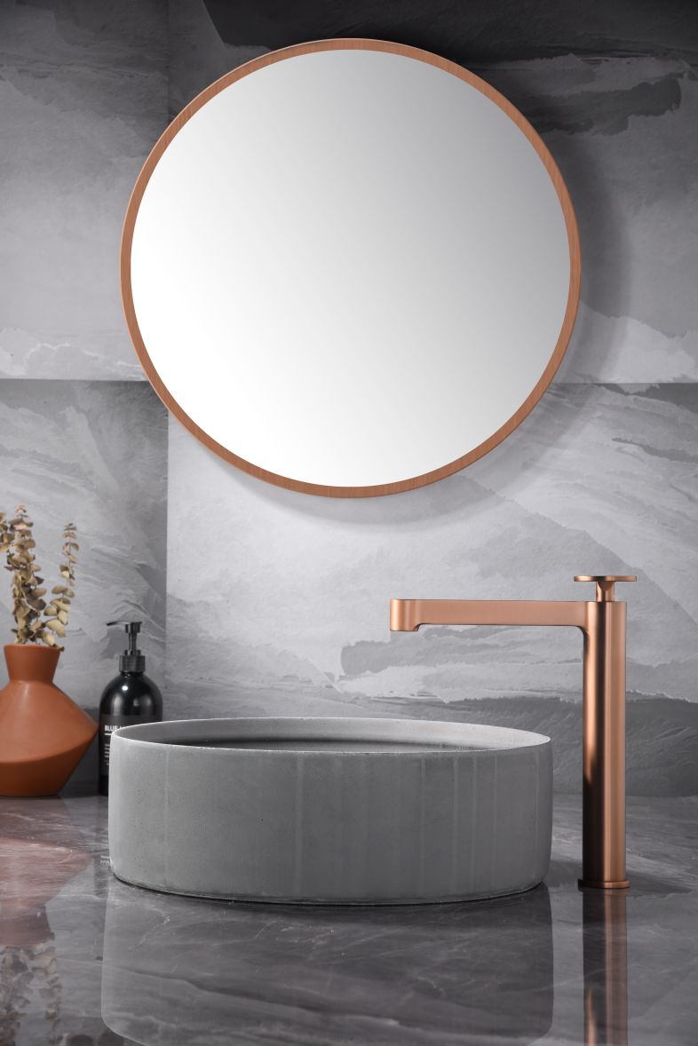 Grifo monomando alto de lavabo Olimpo Imex Oro Rosa Mate · El Corte Inglés