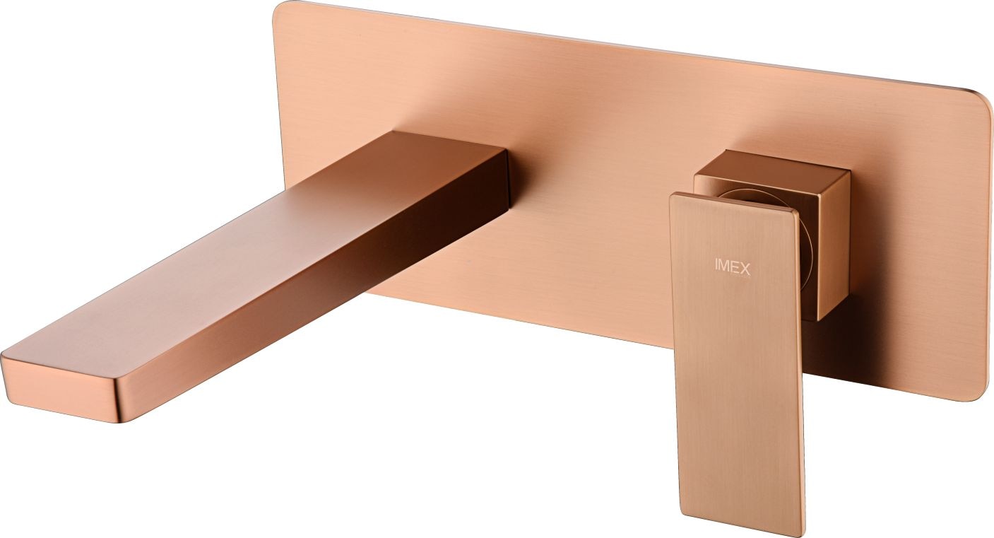 Grifo monomando empotrado lavabo Pisa Imex Oro Rosa Mate · El Corte Inglés