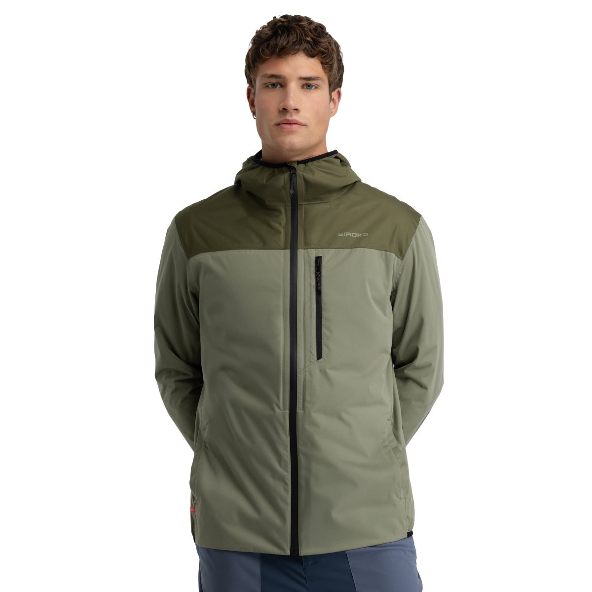 Chaqueta impermeable ultraligera montaña hombre Ventra Siroko Verde ...