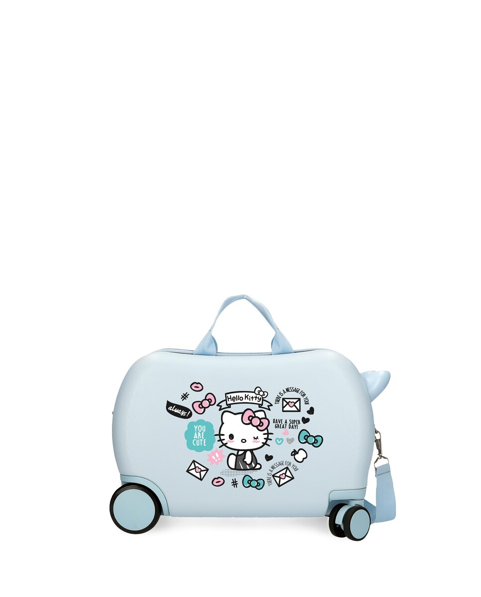 Maleta infantil 2 ruedas multidireccionales You are cute Rígida con ...