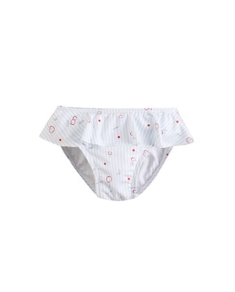 Culetín de bebé niña con patrón de rayas y estampado de cerezas ...