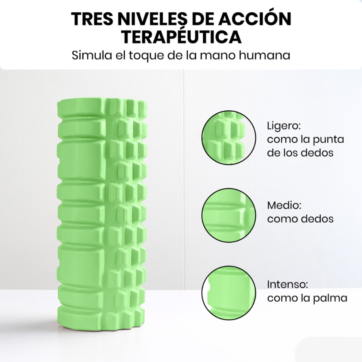 Rodillo para masajes musculares Unycos Negro · El Corte Inglés