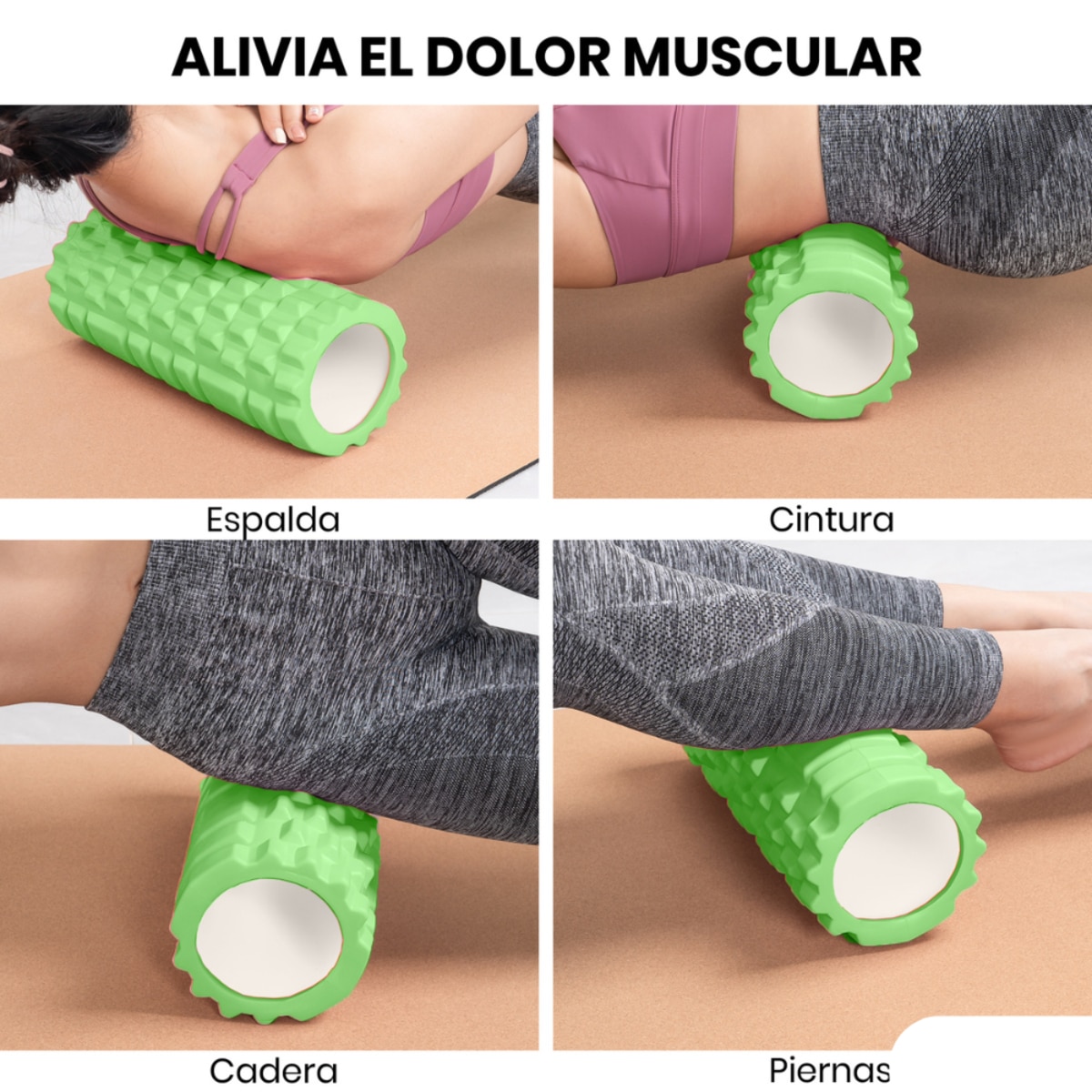 Rodillo para masajes musculares Unycos Rosa claro · El Corte Inglés