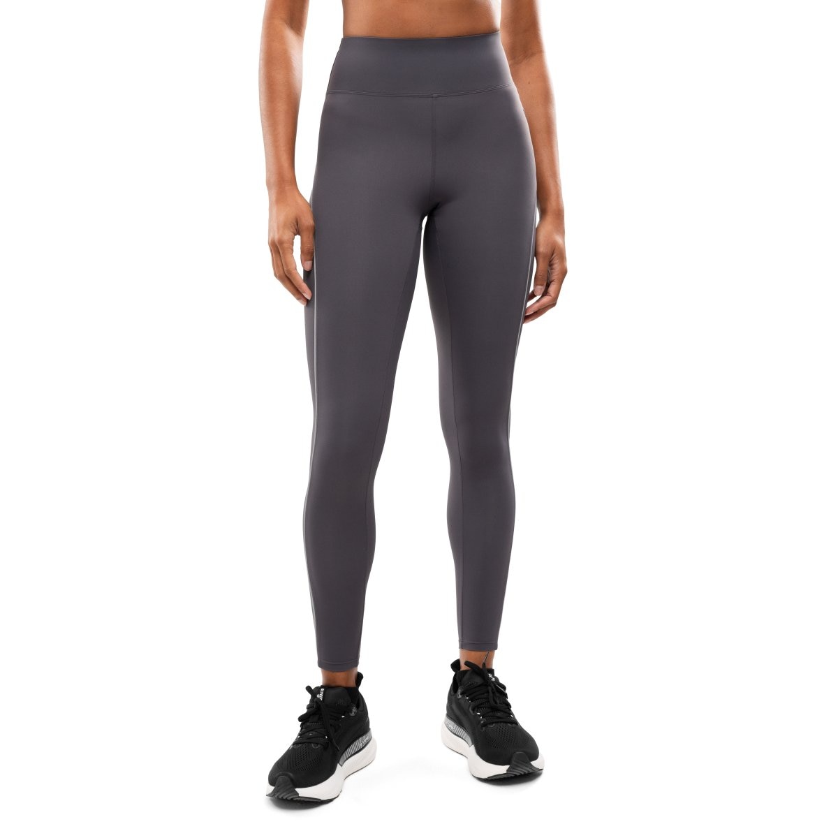 Mallas reflectantes largas running mujer Lume Gray Siroko Gris oscuro ...