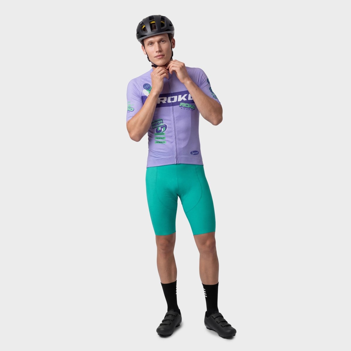 Maillot ciclismo mesh manga corta hombre M8 Siroko Morado · El Corte Inglés
