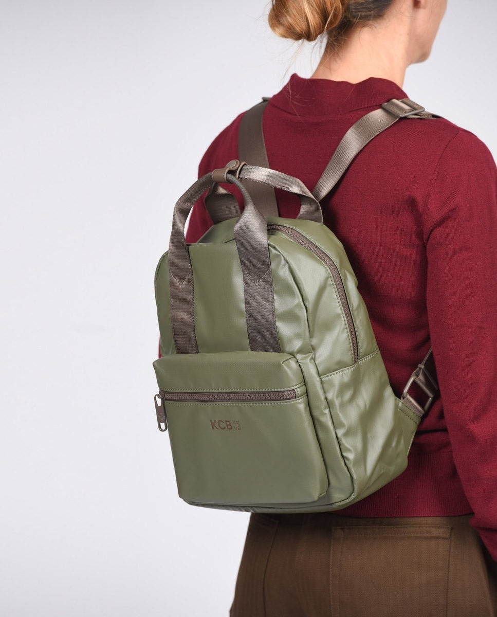 Mochila Square pequeña color khaki de mujer Kaki Kcb · El Corte Inglés