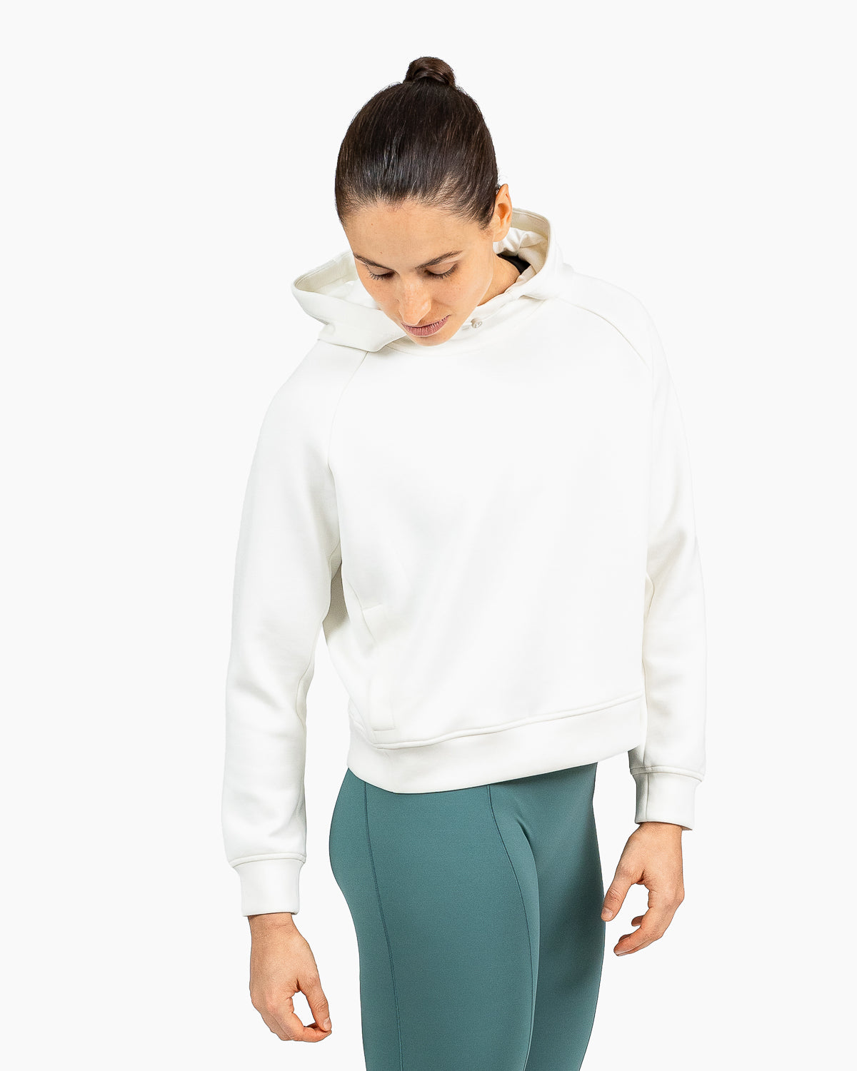 Sudadera de entrenamiento cropped HOLO para mujer Velites Perla · El ...