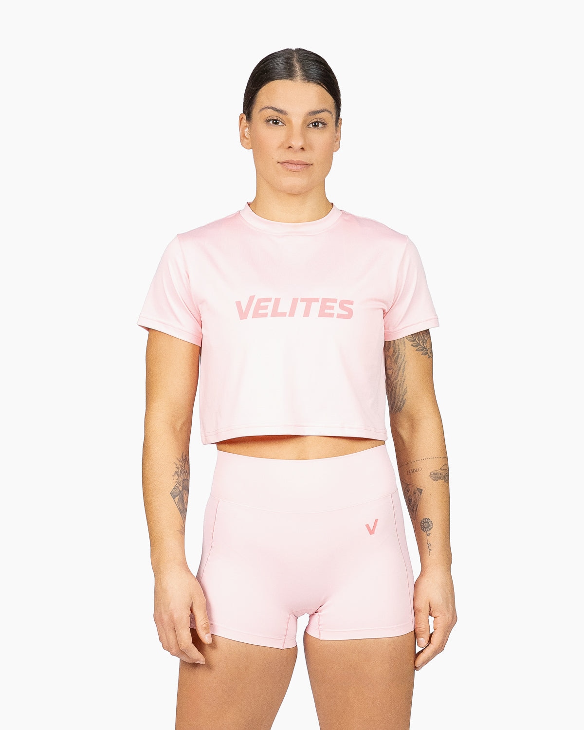 Camiseta Crop Perfect Fit Cross Training mujer Velites Rosa chicle · El ...