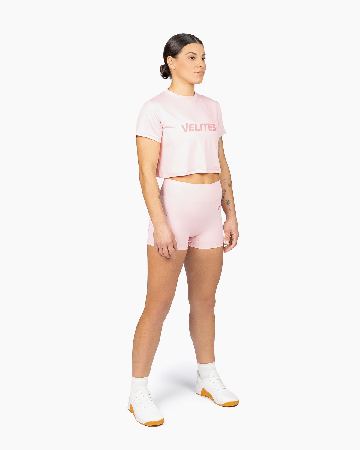 Camiseta Crop Perfect Fit Cross Training mujer Velites Rosa chicle · El ...