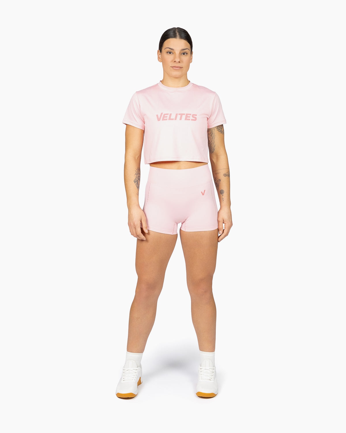 Camiseta Crop Perfect Fit Cross Training mujer Velites Rosa chicle · El ...