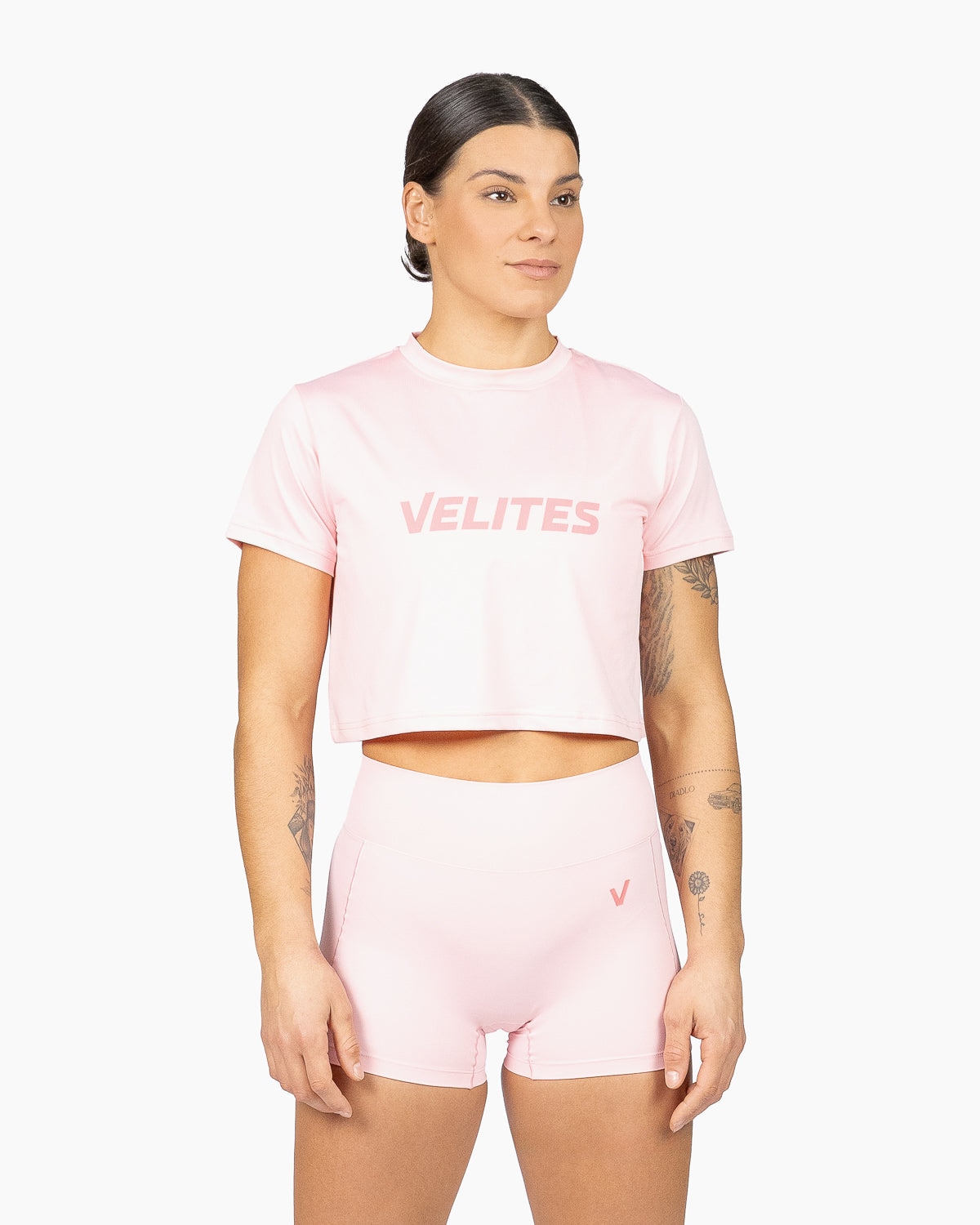 Camiseta Crop Perfect Fit Cross Training mujer Velites Rosa chicle · El ...