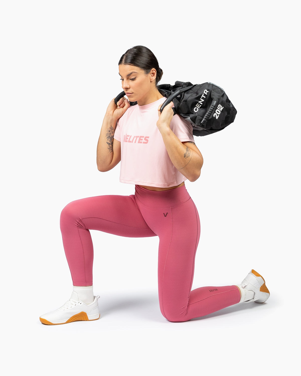 Camiseta Crop Perfect Fit Cross Training mujer Velites Rosa chicle · El ...