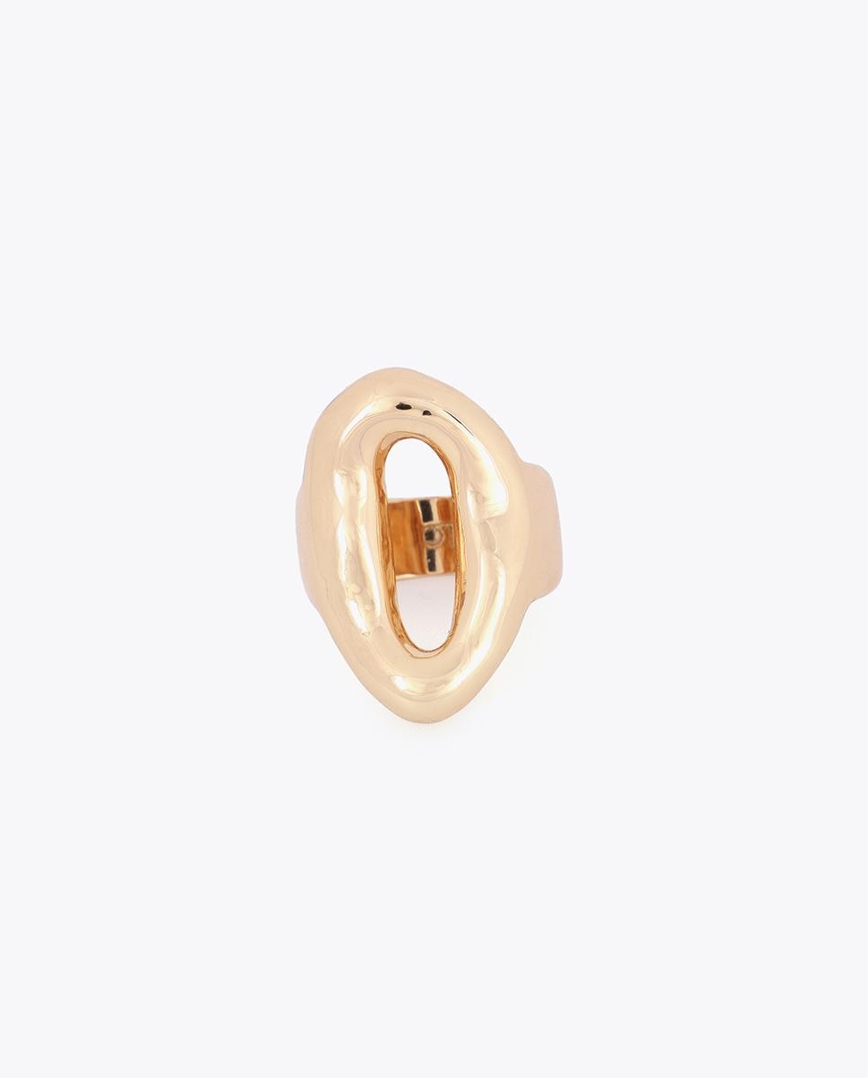 Anillo liso metálico eslabón relieve · Lola Casademunt · El Corte Inglés