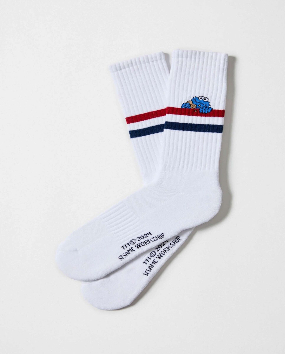 Calcetines deportivos de Barrio Sésamo unisex altos de algodón orgánico ...