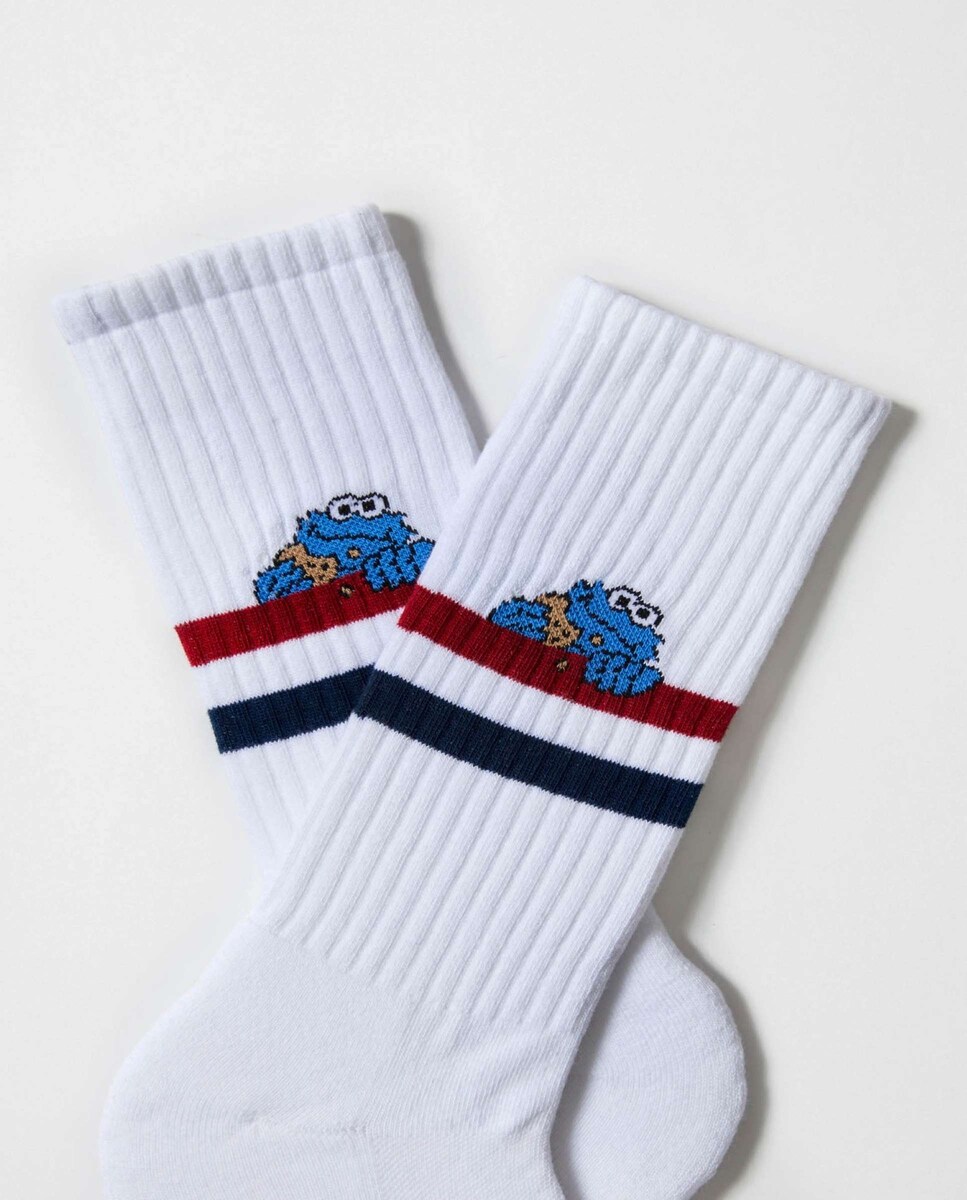 Calcetines deportivos de Barrio Sésamo unisex altos de algodón orgánico ...